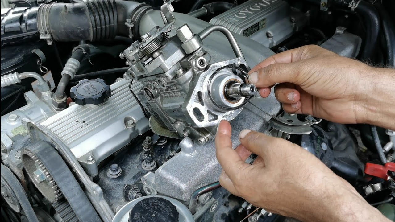 Toyota 1hz engine diesel pump installed (Toyota 1hz engine) - YouTube