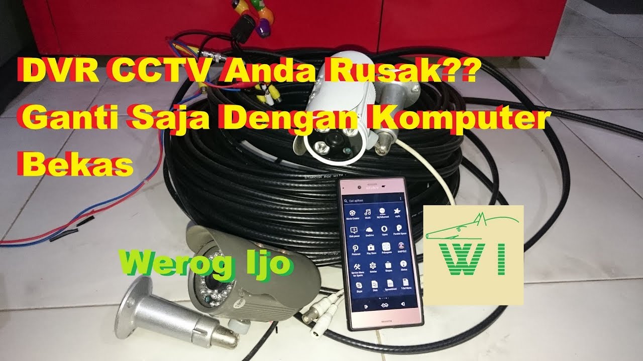 Cara Mengganti DVR CCTV Dari Komputer Bekas Dan Bisa Online - YouTube