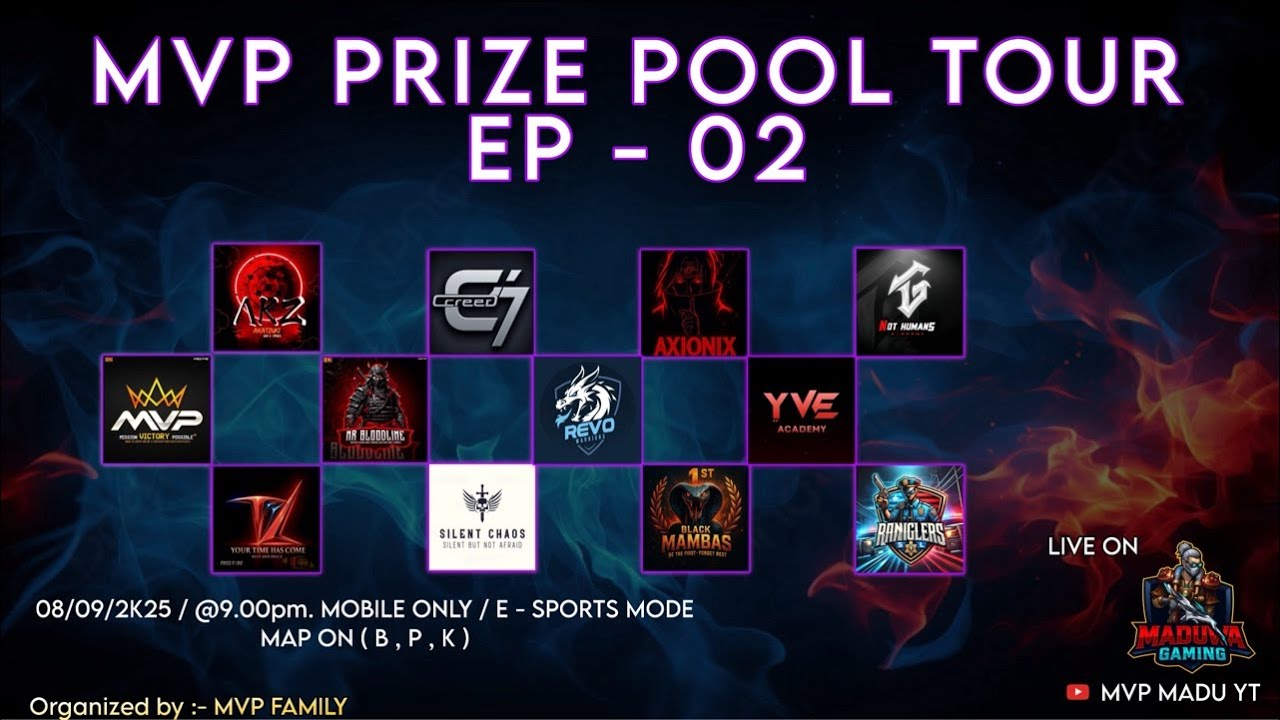 MVP PRIZE POOL TOUR EP - 02 ️‍🔥 | LIVE ON MVP MADU FF | GARENA FREE ...