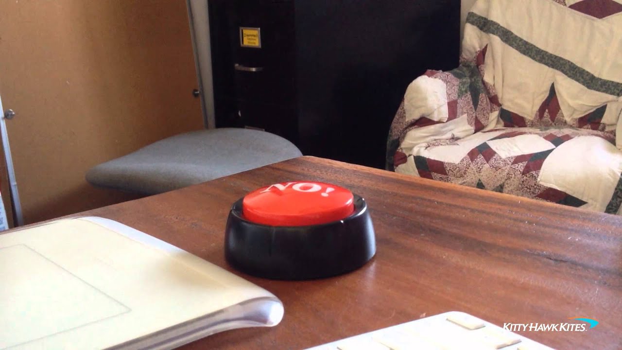 The NO! Button By Zany Toys - Available at Kitty Hawk Kites - YouTube