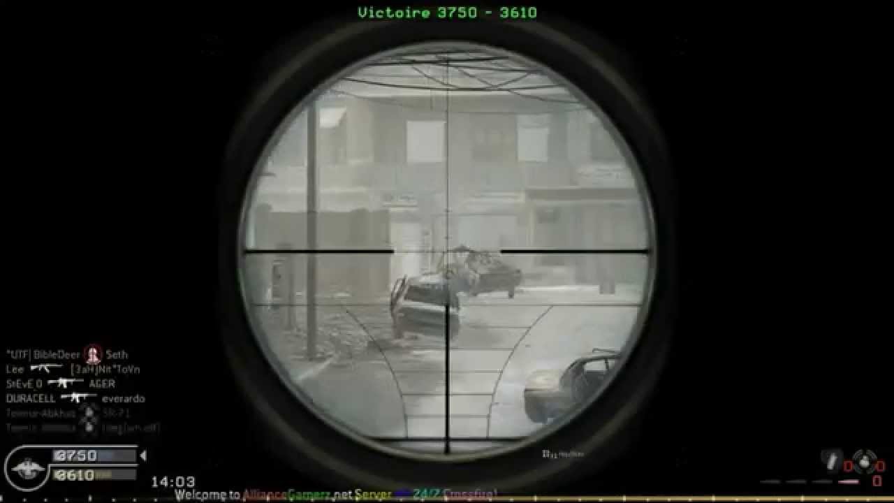 Sniper Hard Scope #CoD 4 MW MP #[DzRoG]FEED ME - YouTube