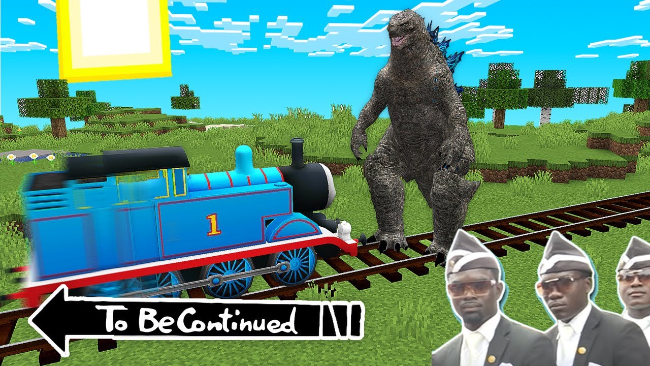 This is real THOMAS the TANK ENGINE vs GODZILLA in Minecraft - Coffin ...
