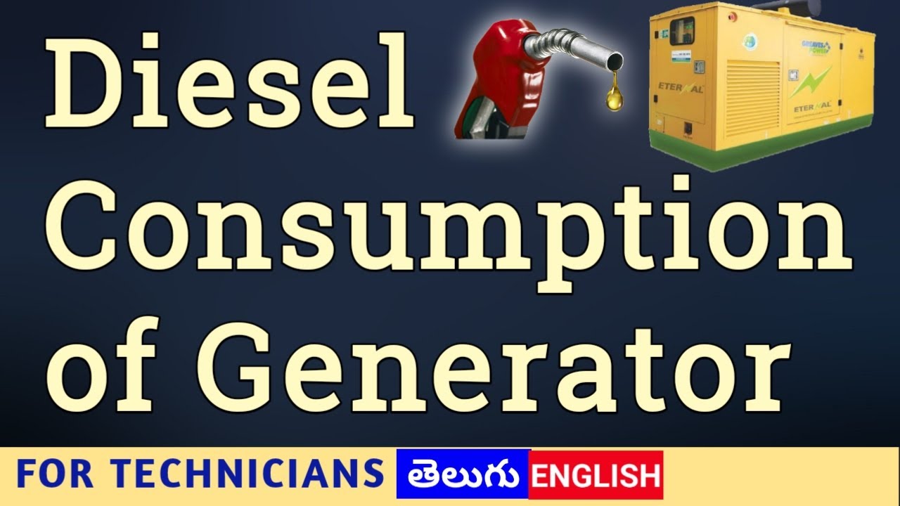 (#84) Fuel consumption of Diesel Generator - YouTube