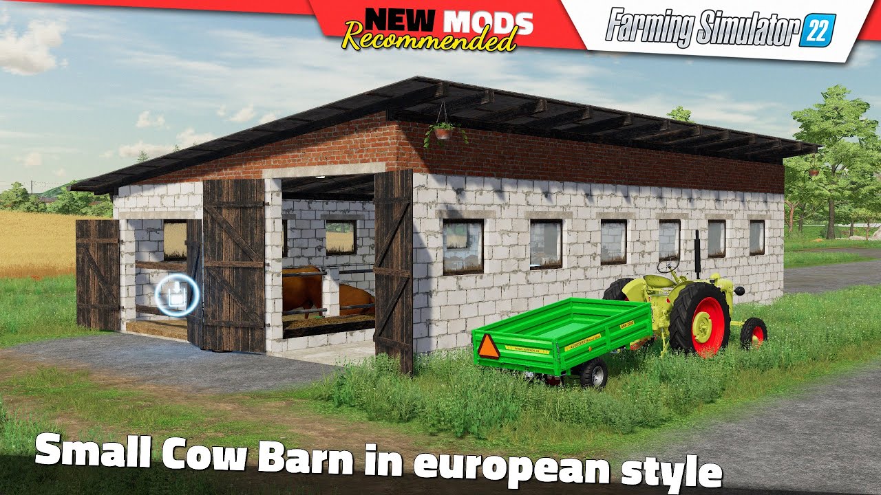 FS22 | Small Cow Barn in european style - Farming Simulator 22 (2K 60Hz ...