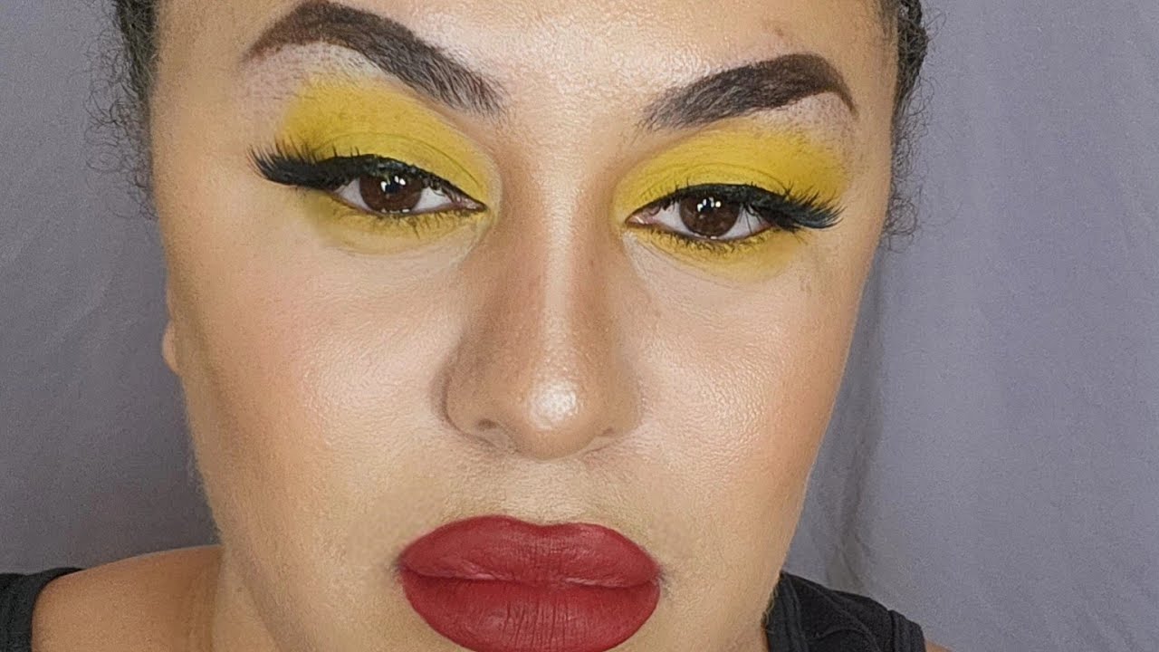 Super Easy Sunshine Yellow Makeup Look - YouTube