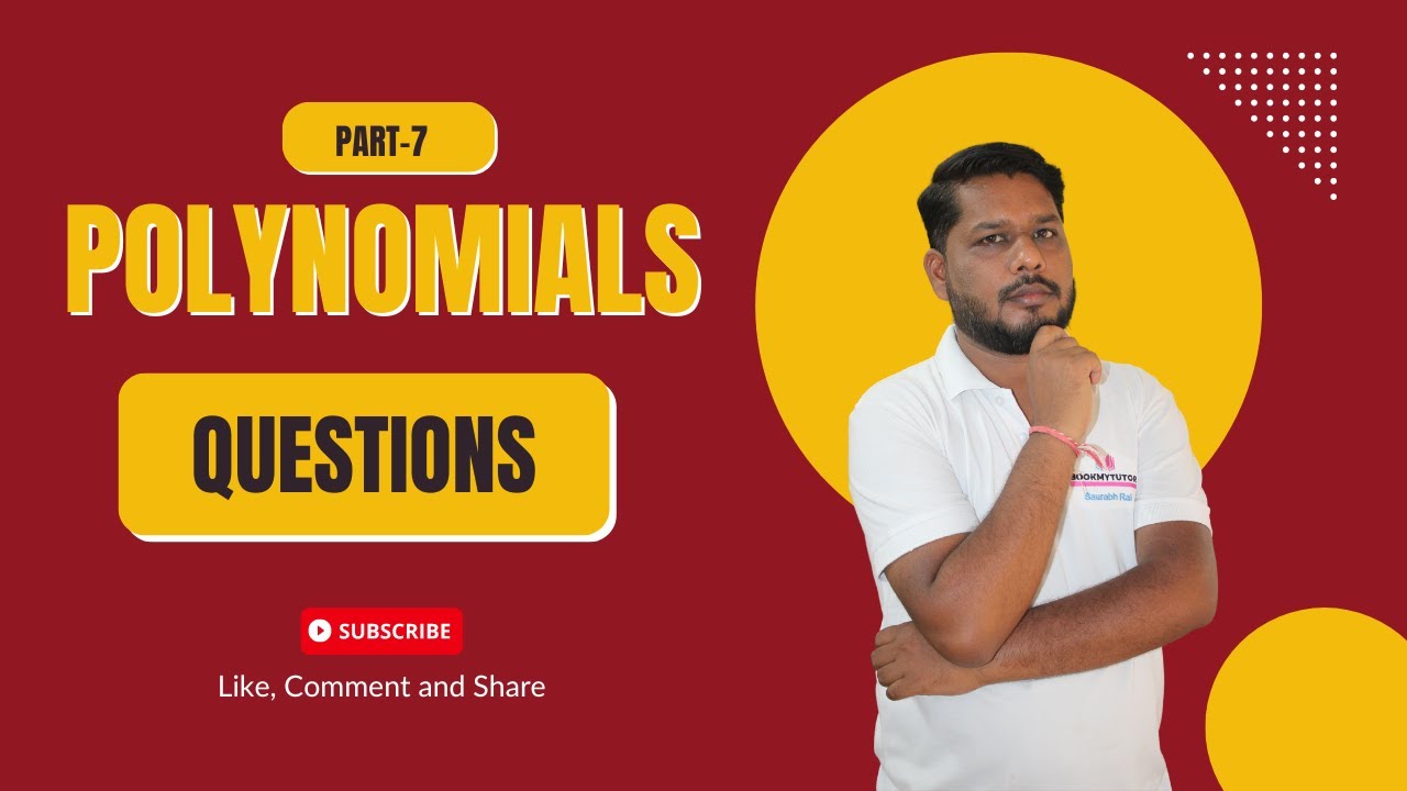 Class-10th Polynomials Part-7 Question #10thclass #boardexam #mathmaticsclass10 #mathematics ...