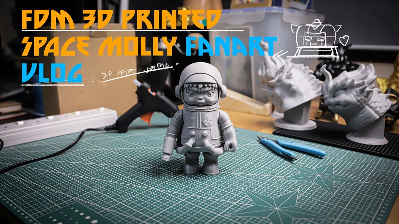 Custom FDM 3D Print Space Molly FANART custom face edition - YouTube