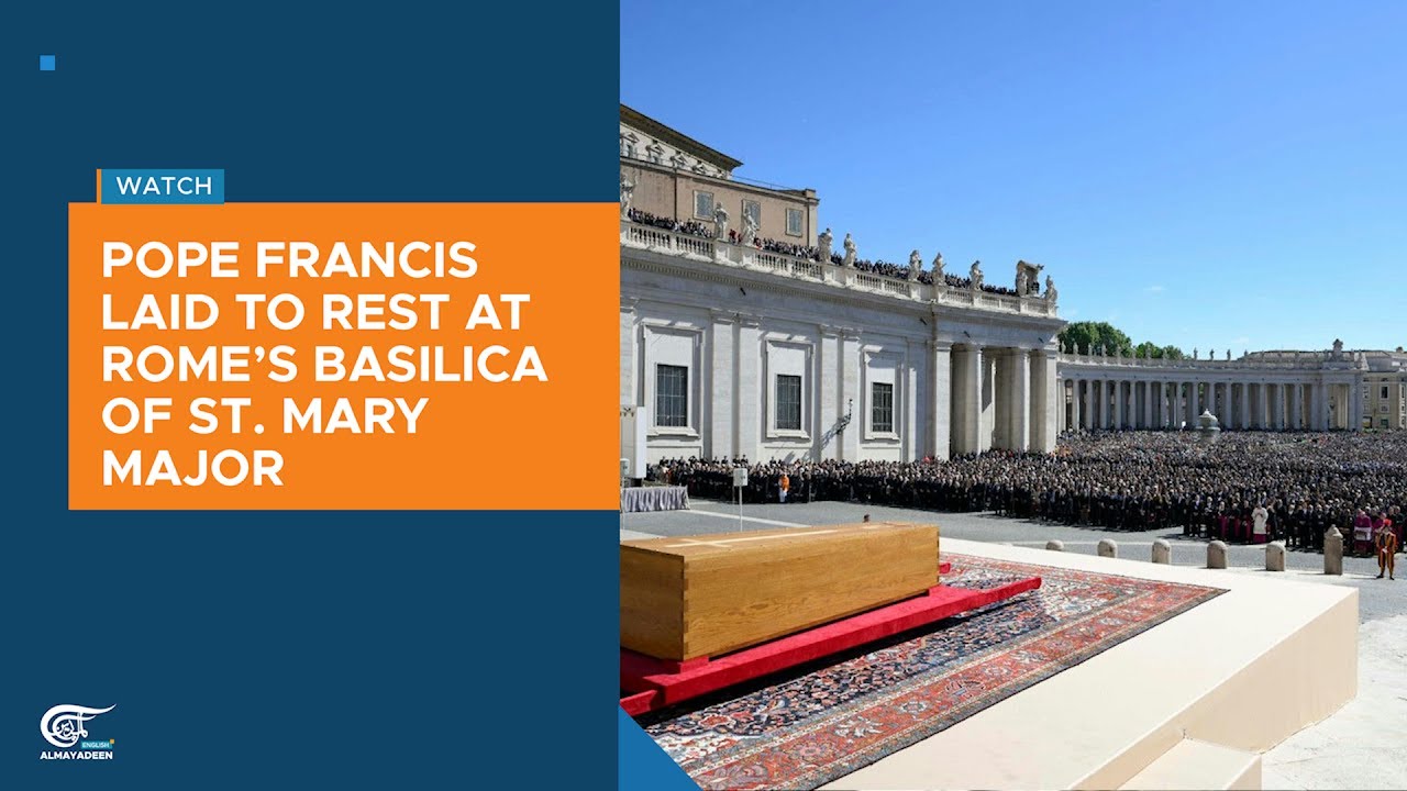 Pope Francis laid to rest at Rome’s Basilica of St. Mary Major - YouTube