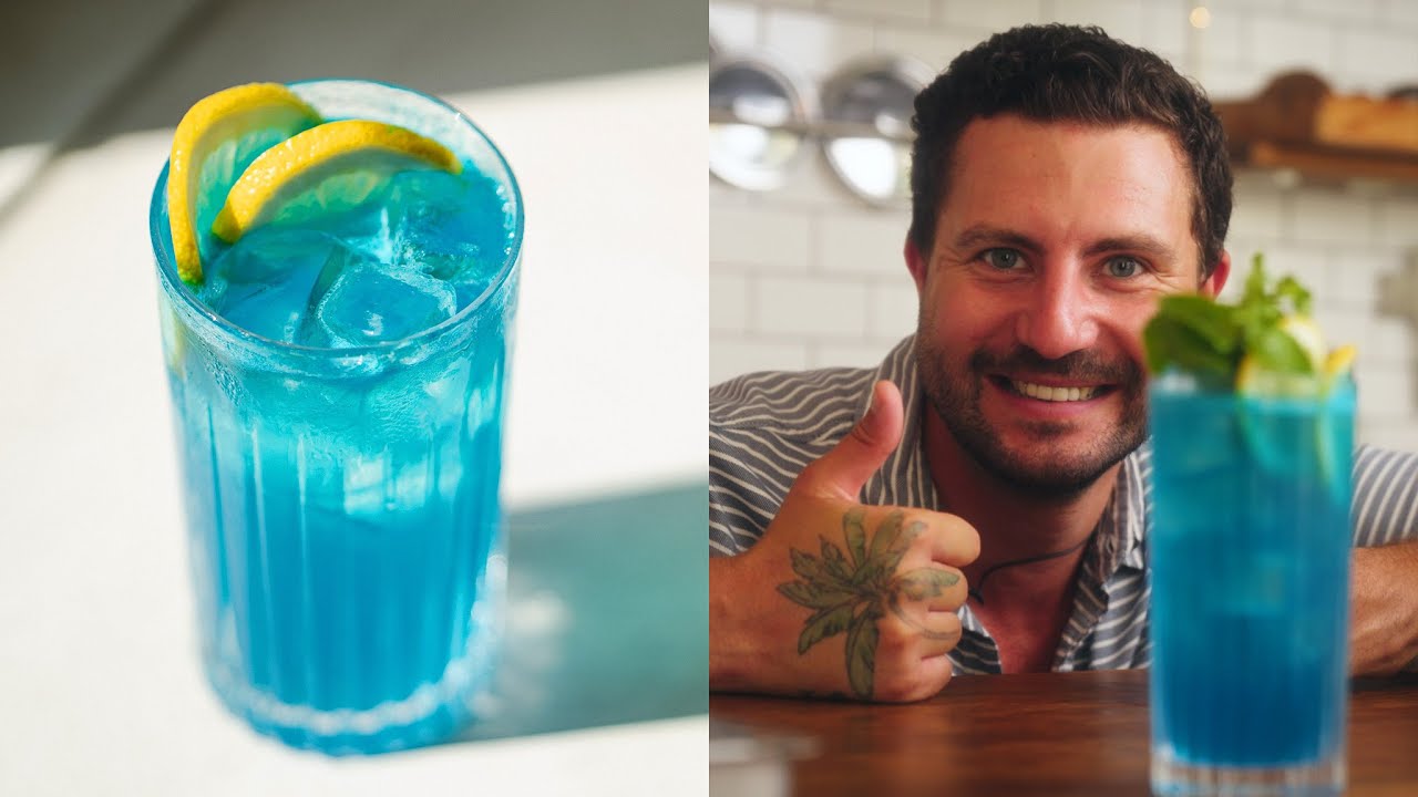 Så här blandar du Papa Smurf mocktail - YouTube