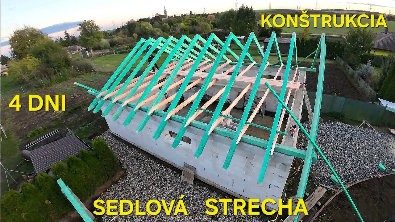 Strecha dielne svojpomocne časť 5 sedlová strecha časť 1. konštrukcia ...