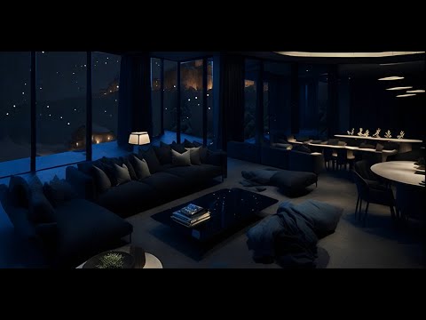 Relax in the Cozy Winter Apartment with Tranquil Music and a Snowstorm ...