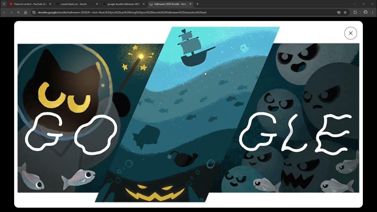 beating google doodle from halloween 2020 - YouTube