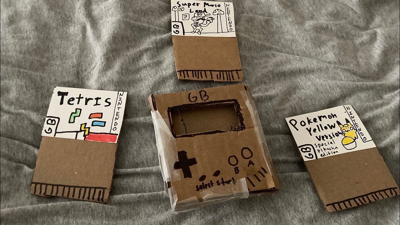 Cardboard Consoles 1: GameBoy - YouTube
