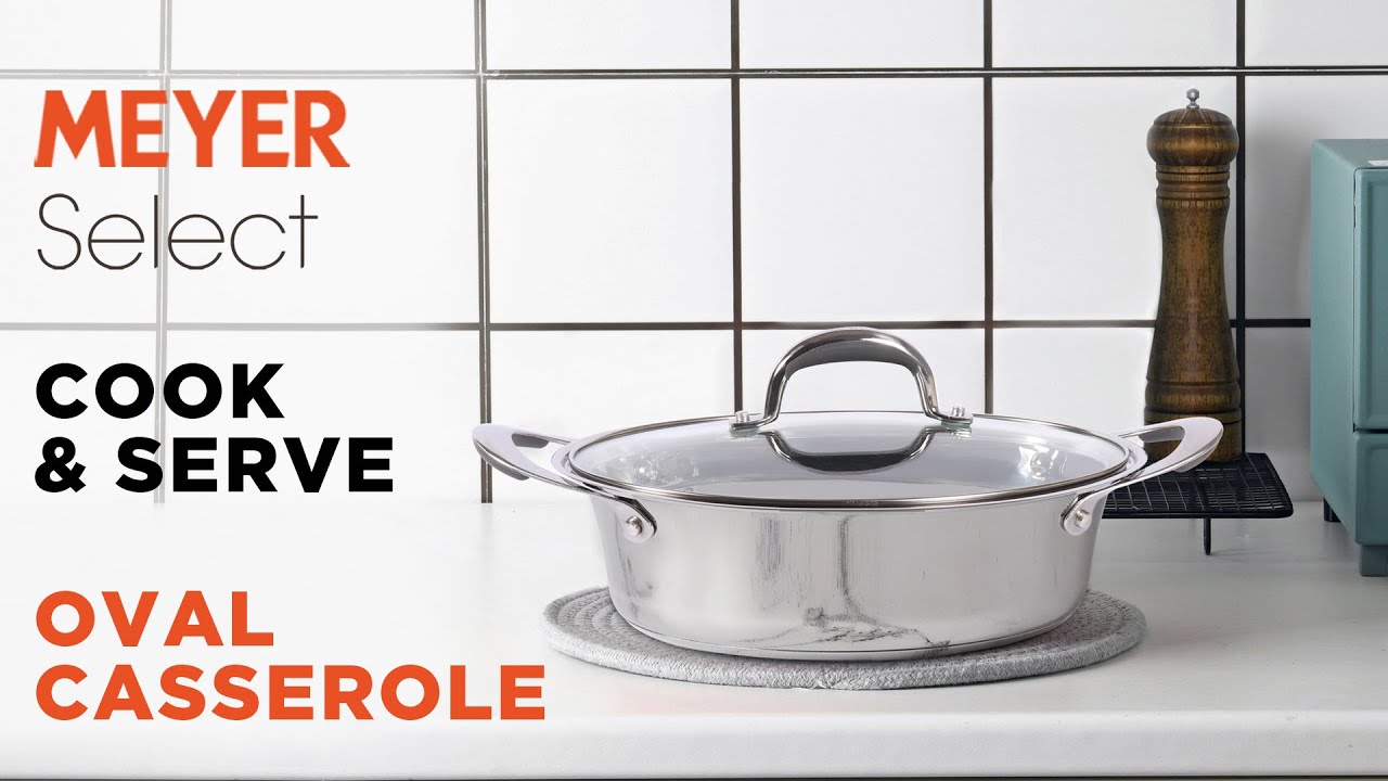 Meyer Select Cook And Serve Stainless Steel Casserole | New 100% nickel ...