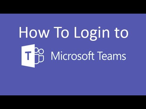 How to Login to MS Team - YouTube