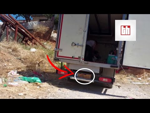 İZMİR'DE KAMYON ARKASINDA KAÇAK KURBAN KESİMİ