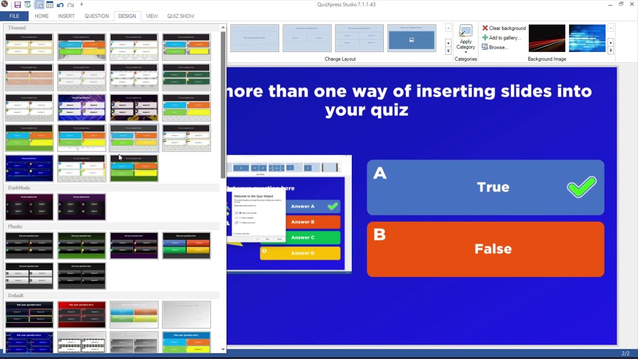 Creating and editing quiz content in QuizXpress - YouTube
