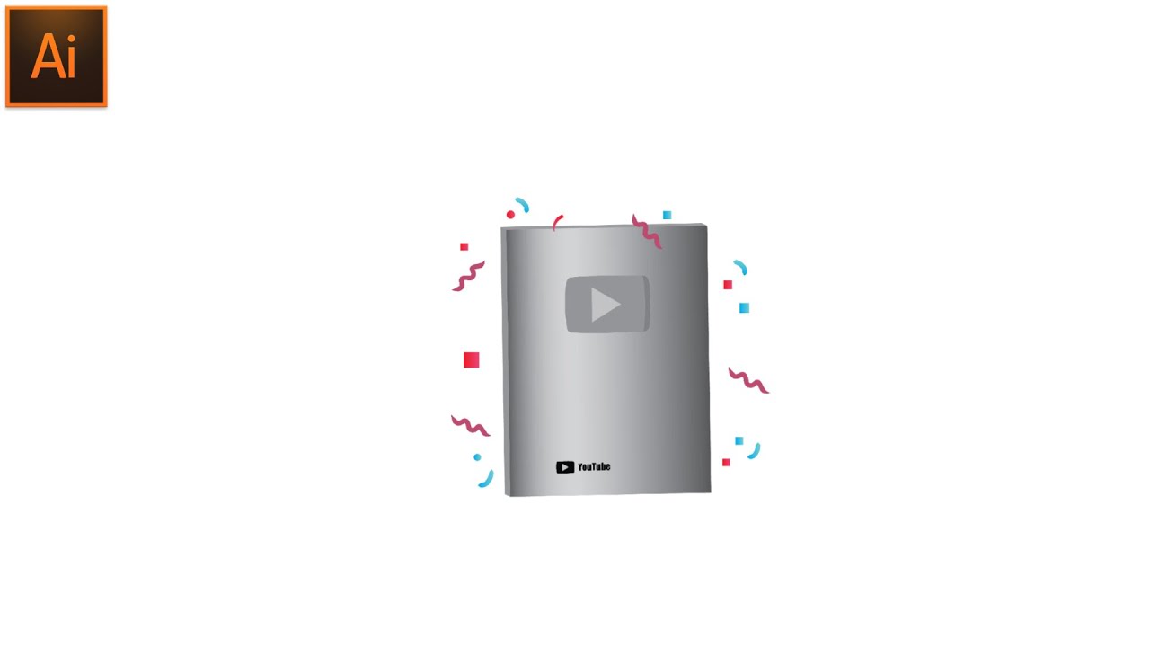How to create YouTube Play Button in Adobe Illustrator - YouTube