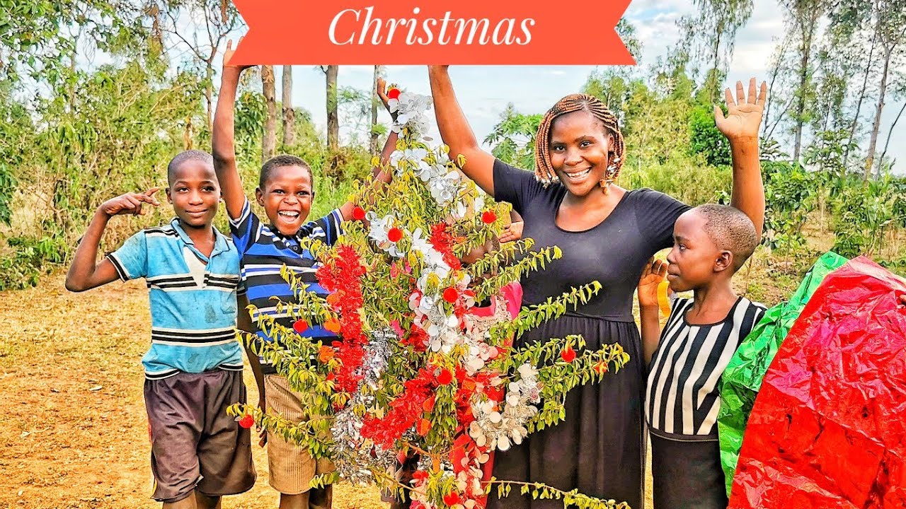 Christmas In An African Village//Decorating A Christmas Tree. 🎄🎅 - YouTube