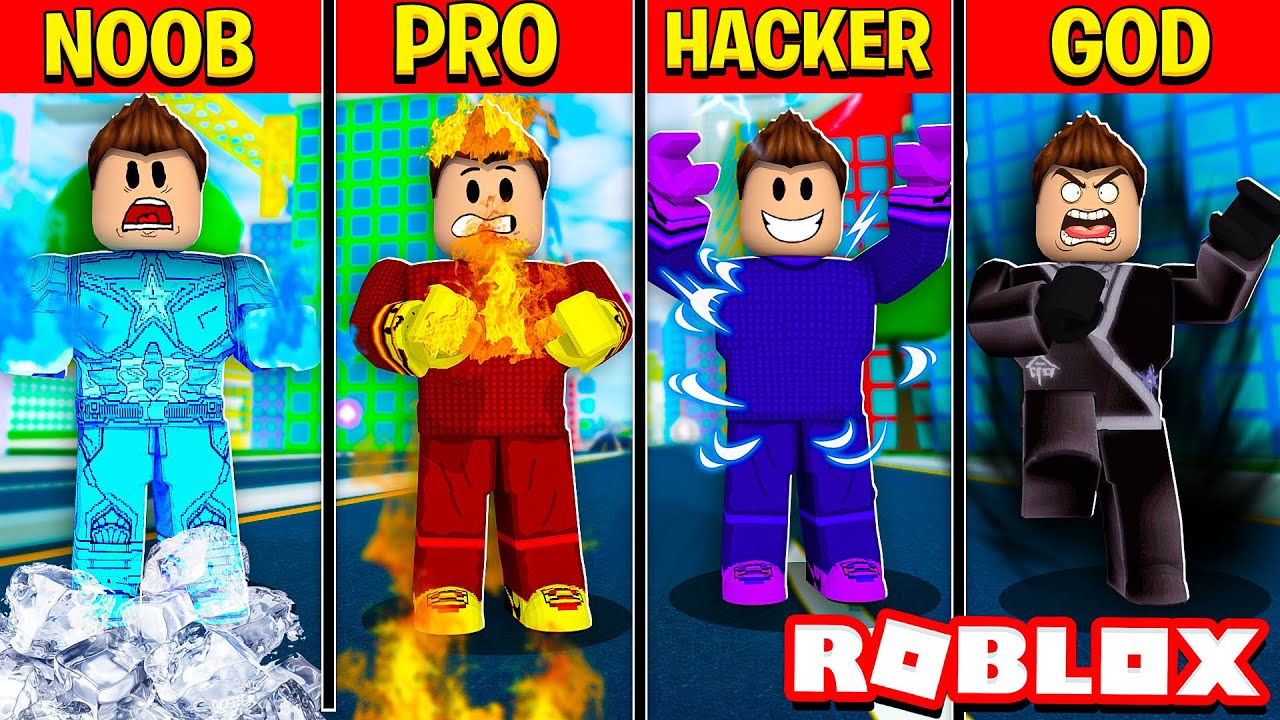 NOOB VS PRO: TESTANDO NOVOS PODERES DA CIDADE DO ROBLOX!! (Mad City ...