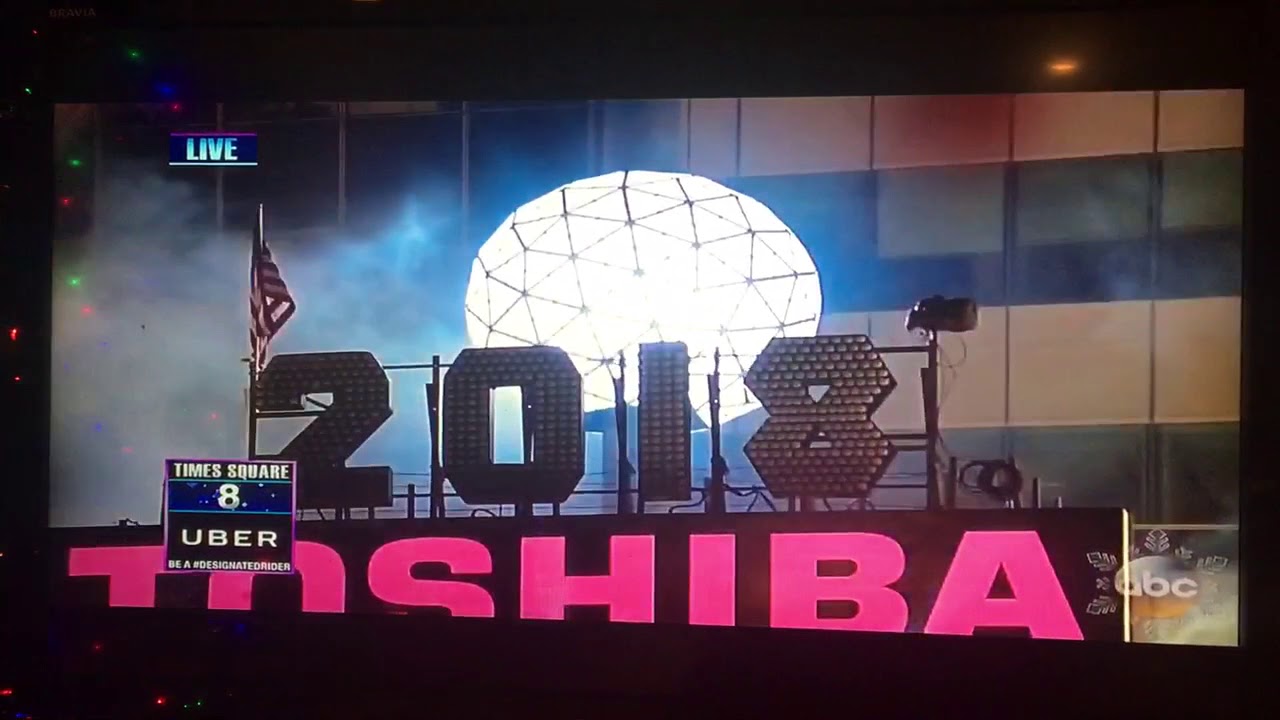 2018 Times Squares NY Ball Drop - YouTube