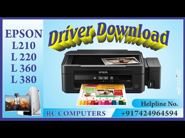 Epson L380 Driver Download And Install Windows 10 11 100%