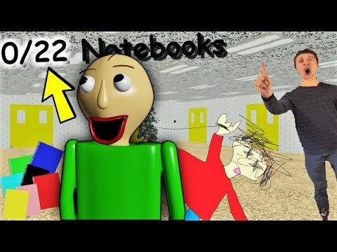 COLLECT 22 NOTEBOOKS? TOO MANY!! | Baldi's Basics Mod: Alex School ...