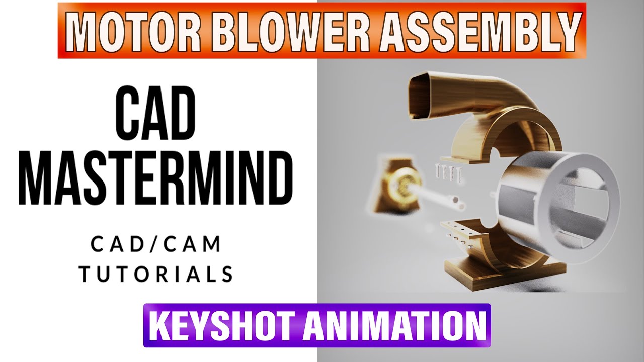 Motor Blower Assembly || Keyshot ANIMATION || SOLIDWORKS 2020 - YouTube