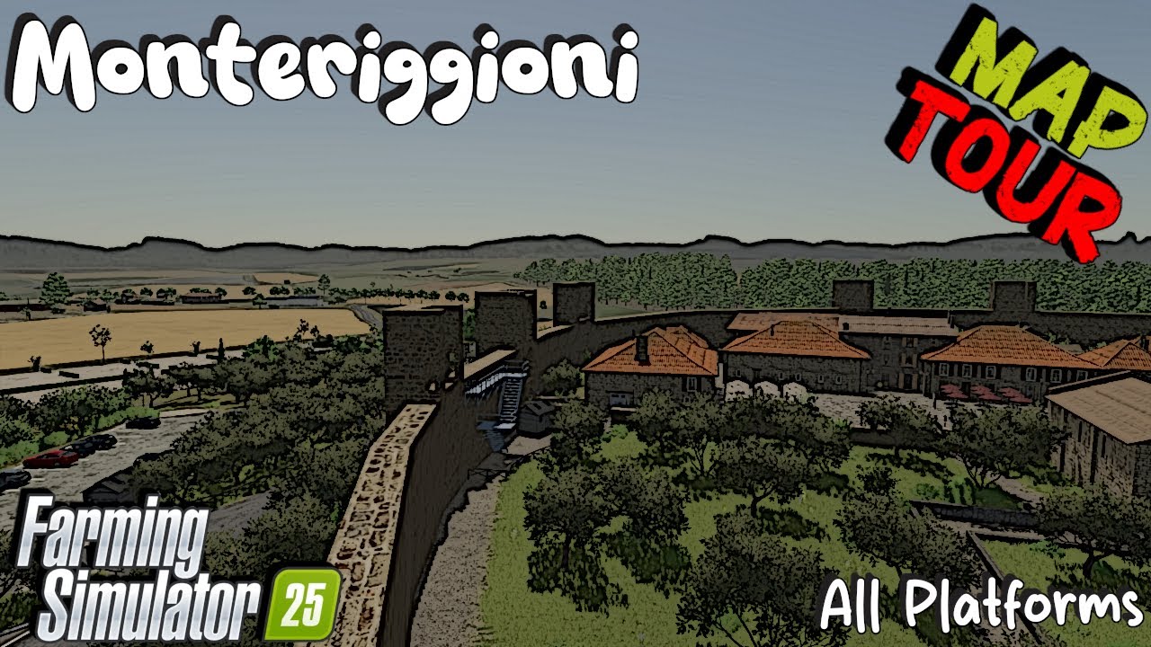 Map Tour | Monteriggioni | All Platforms | Farming Simulator 25 - YouTube