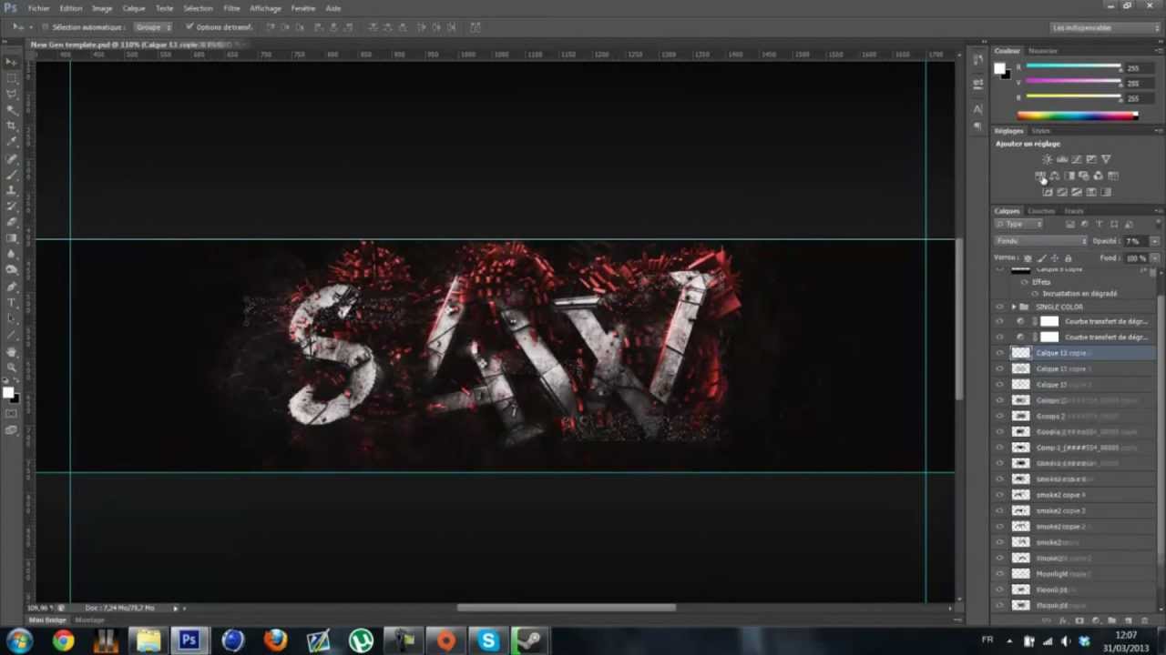 Speed Art #25 | GFX contest for Saw 2 in 1 | Moonlight Design - YouTube