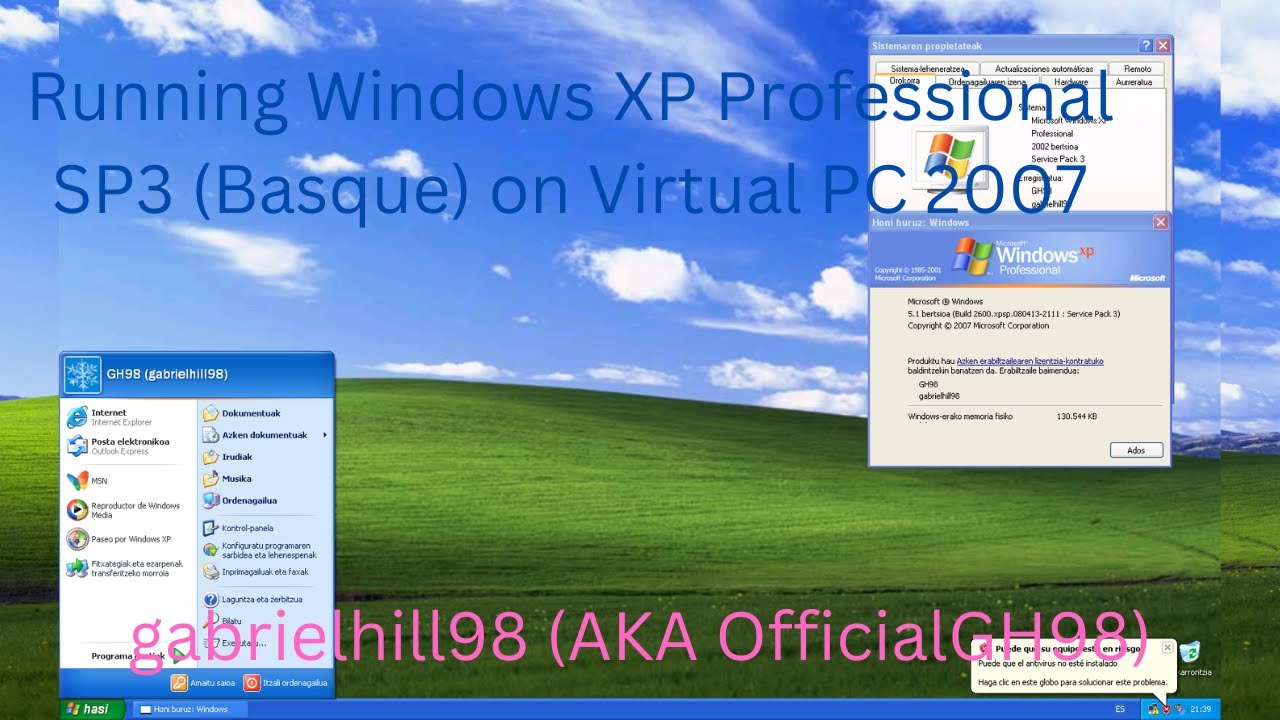[REQUEST] Running Windows XP Professional SP3 (Basque) inside Windows ...