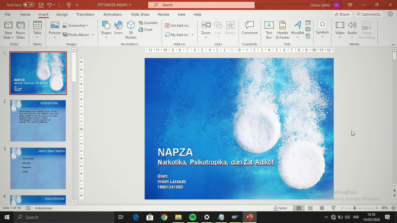 VIDEO PRESENTASI POWERPOINT NAPZA - YouTube