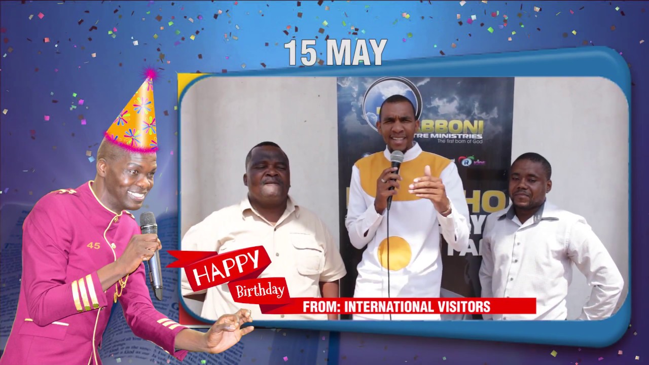 Namibian Pastors wish Happy Birthday to Prof. Lesego Daniel - YouTube