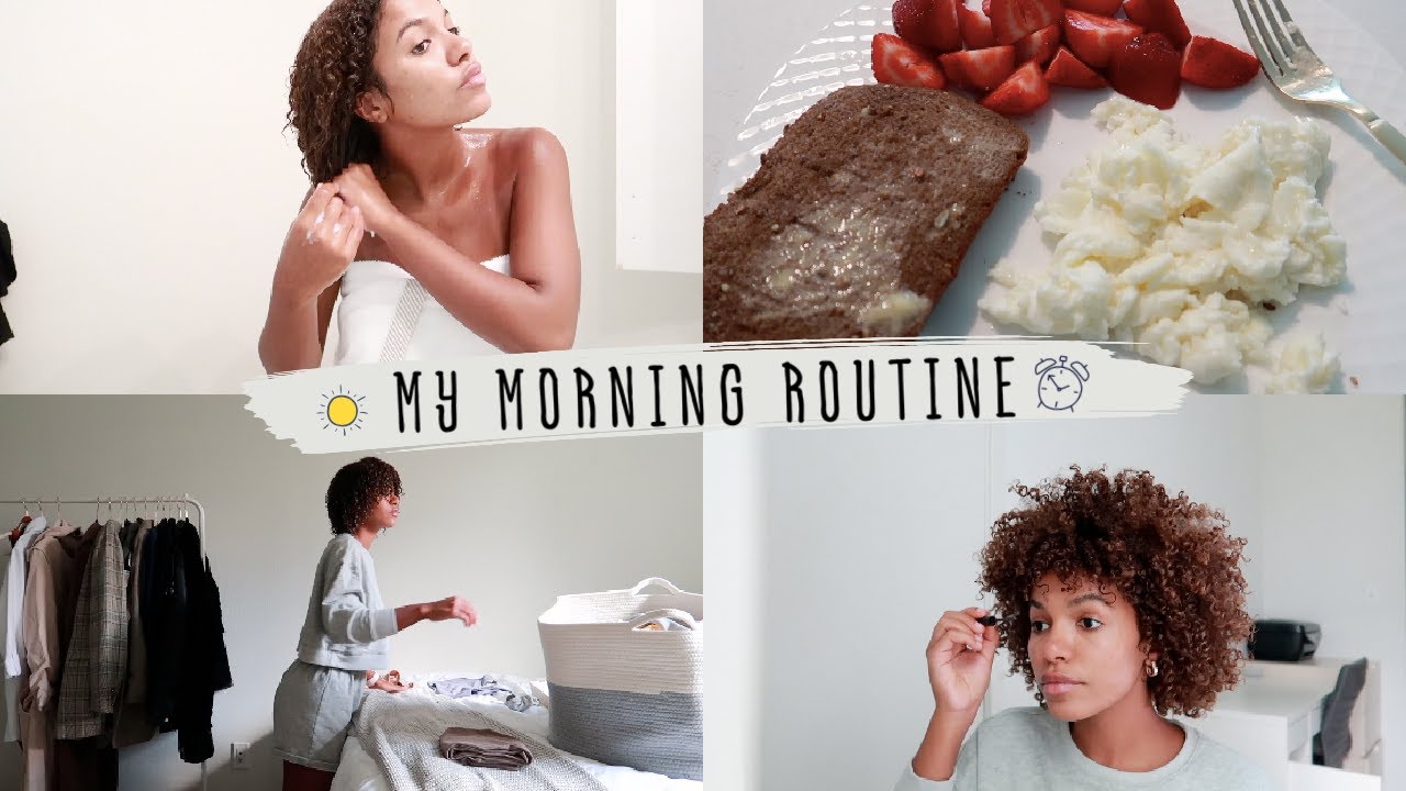 My Morning Routine | Makeup, Food, & Hair | Kamrin White - YouTube