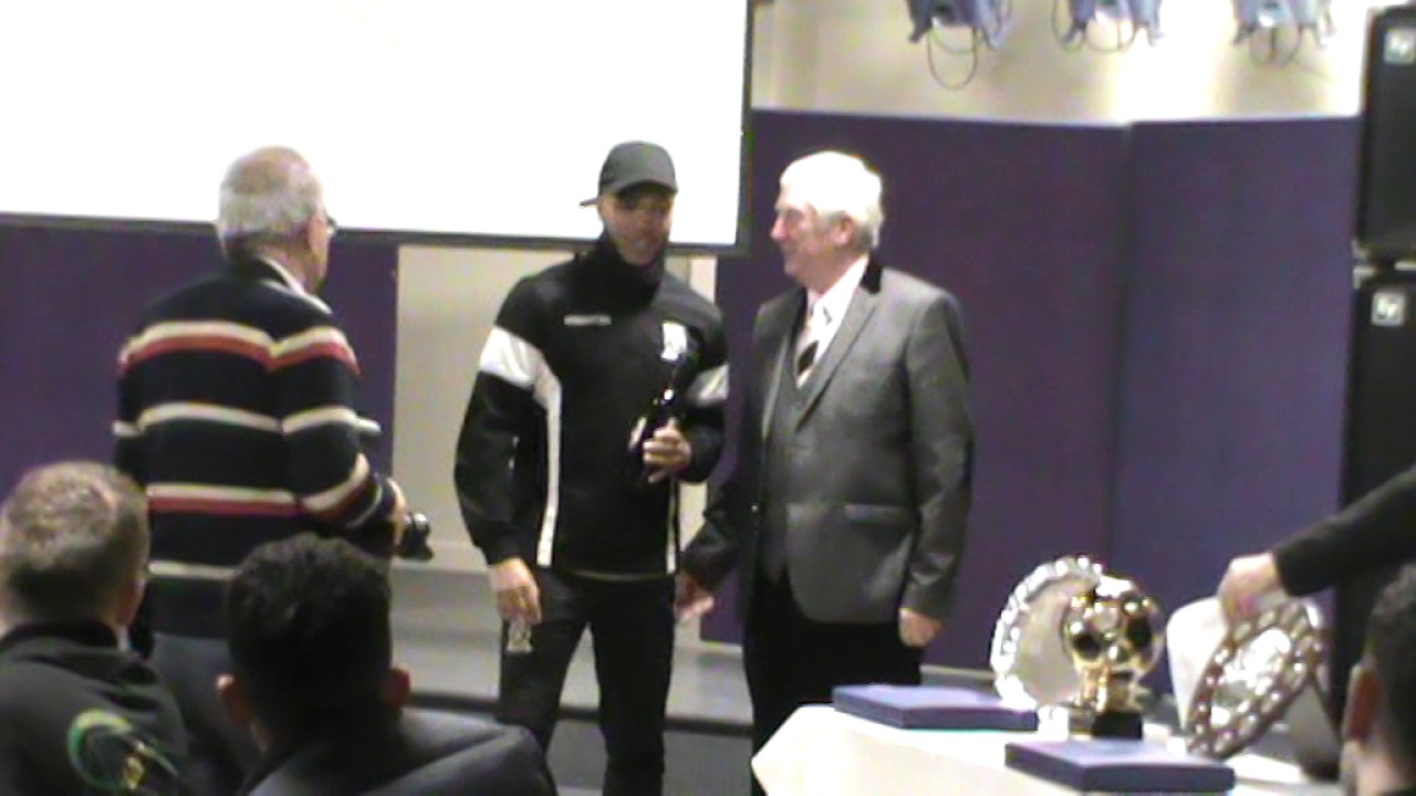 Boro v Corby. Sponsors MoM awards to Sam Griffiths & Richard Batchelor ...