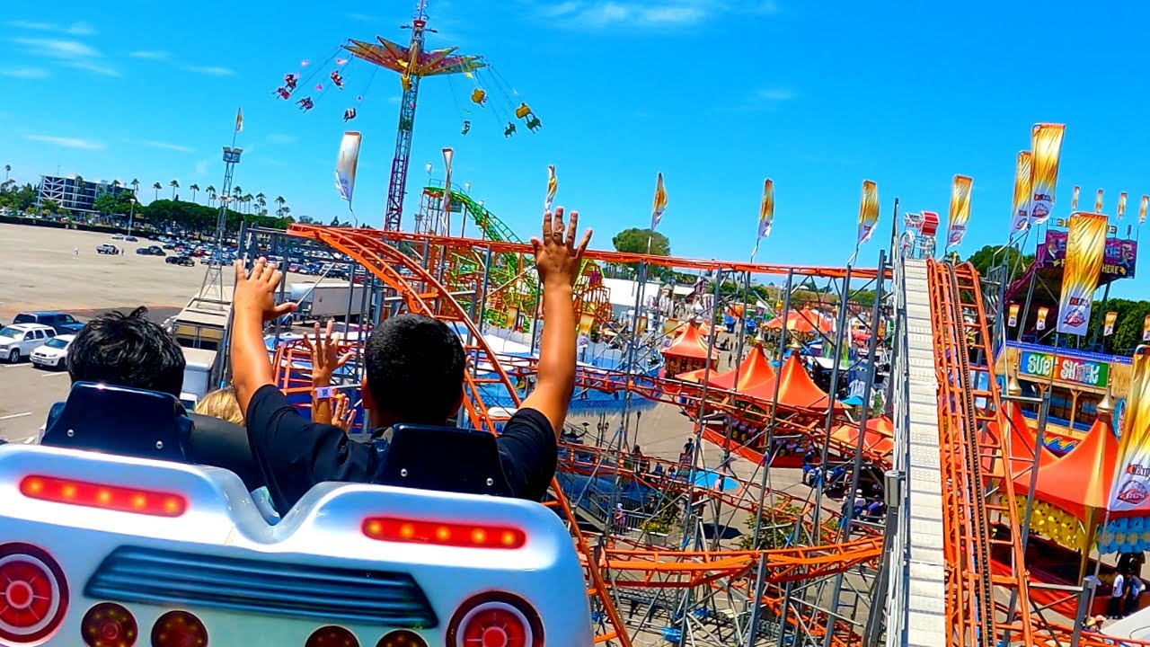 Galaxy Roller Coaster - OC Fair 2023 4K - YouTube