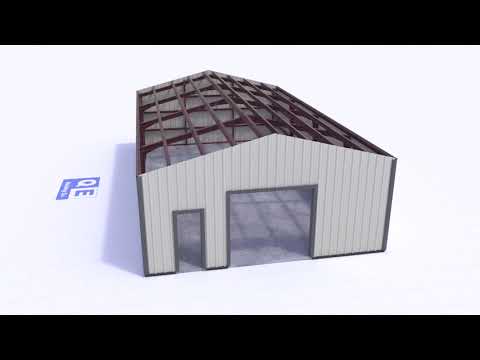 QE Building Co. Bolt Up Metal Building - YouTube