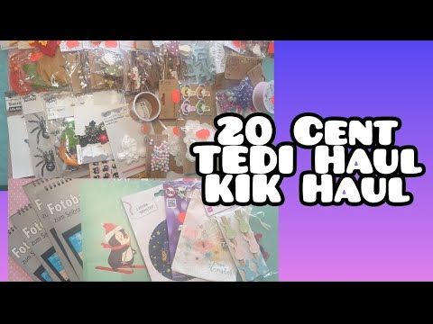 XXL TEDI Haul KIK Haul viele Schnäppchen für 20 Cent: Sticker ...