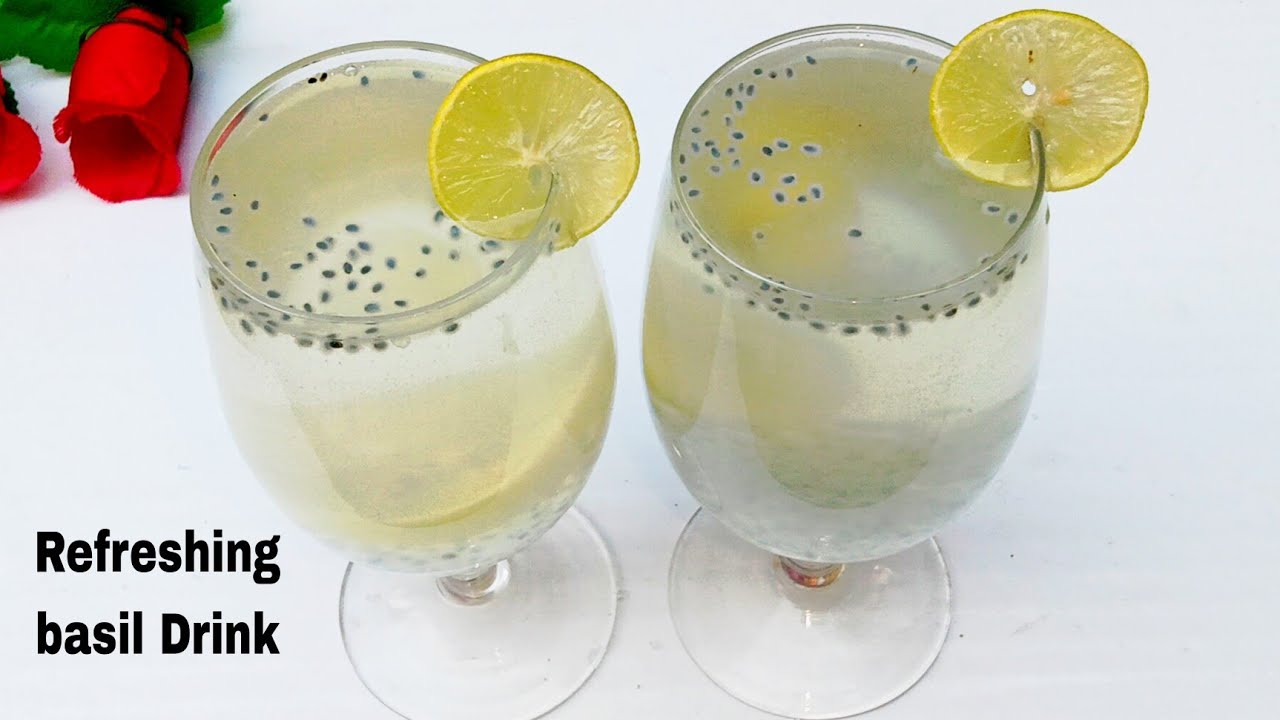 Sabja Seeds (basil seeds)drink|Best Summer Refreshing Drink|Lemon ...
