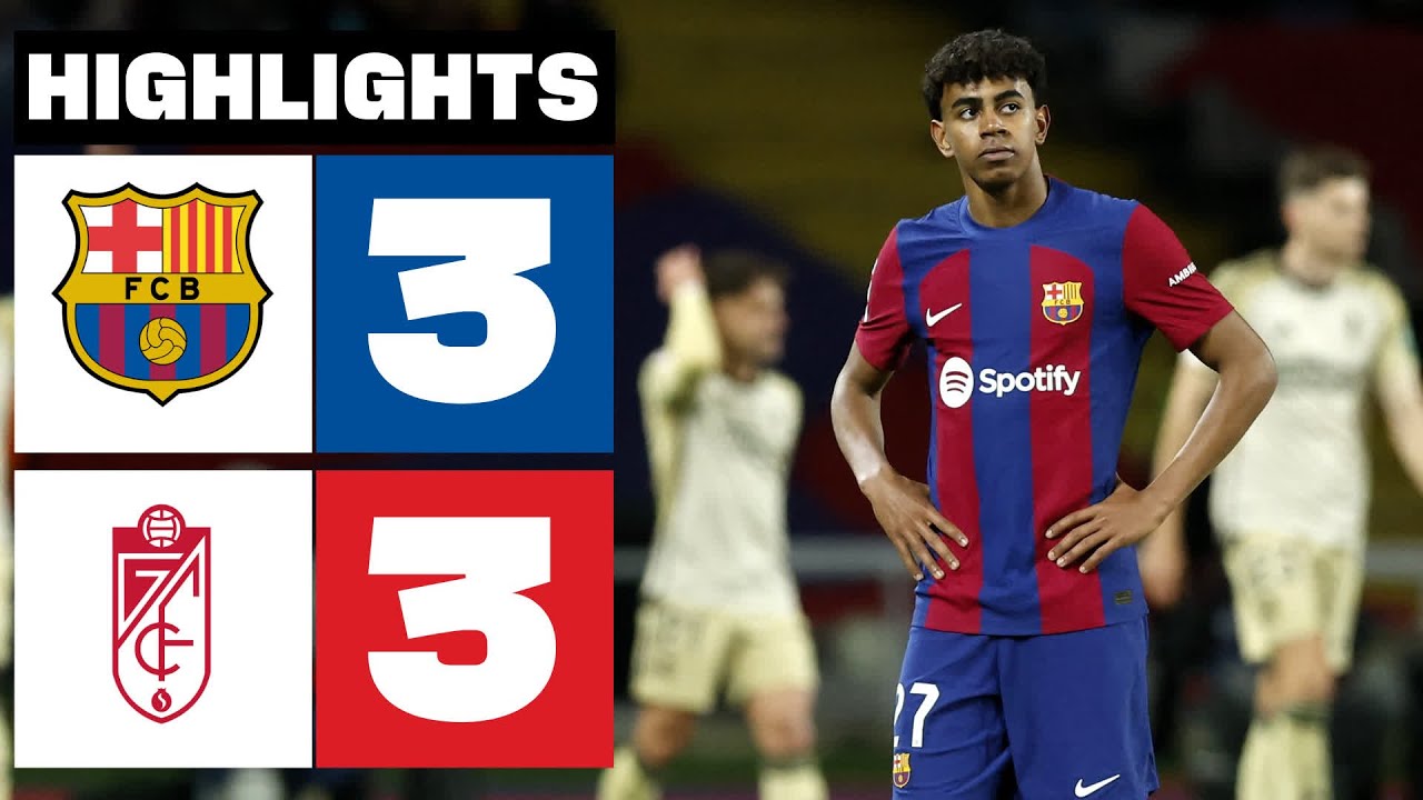 FC BARCELONA 3 - 3 GRANADA CF | RESUMEN LALIGA EA SPORTS - YouTube