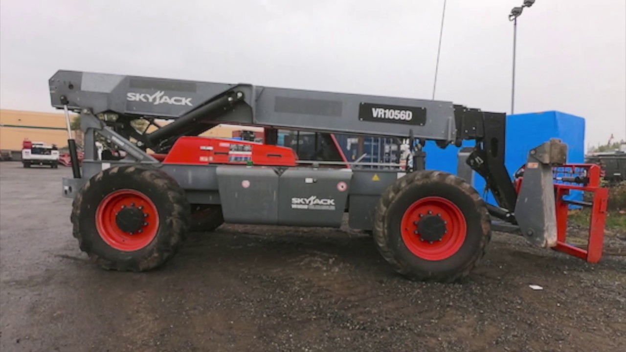 TELEHANDLER 2013 SKYJACK VR-1056D #87300187 - YouTube