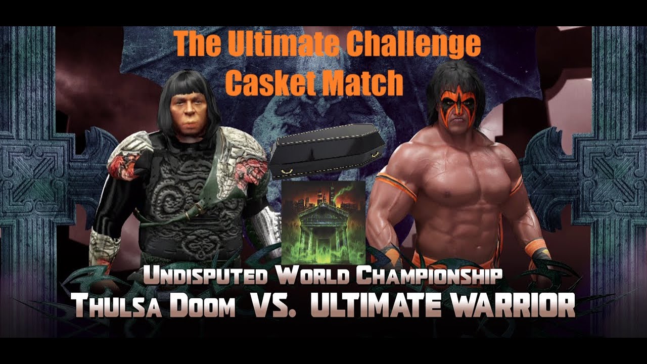 Thulsa Doom vs The Ultimate Warrior World Title Casket Match Halloween ...