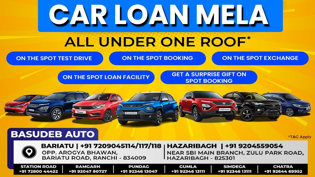 Basudeb Auto का Car Loan Mela, जहां TATA की गाड़ियों पर मिलेगी 65,000 ...