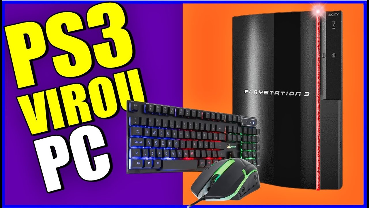 TRANSFORMEI MEU PS3 EM UM PC GAMER JOGANDO COM TECLADO E MOUSE NO PS3 ...