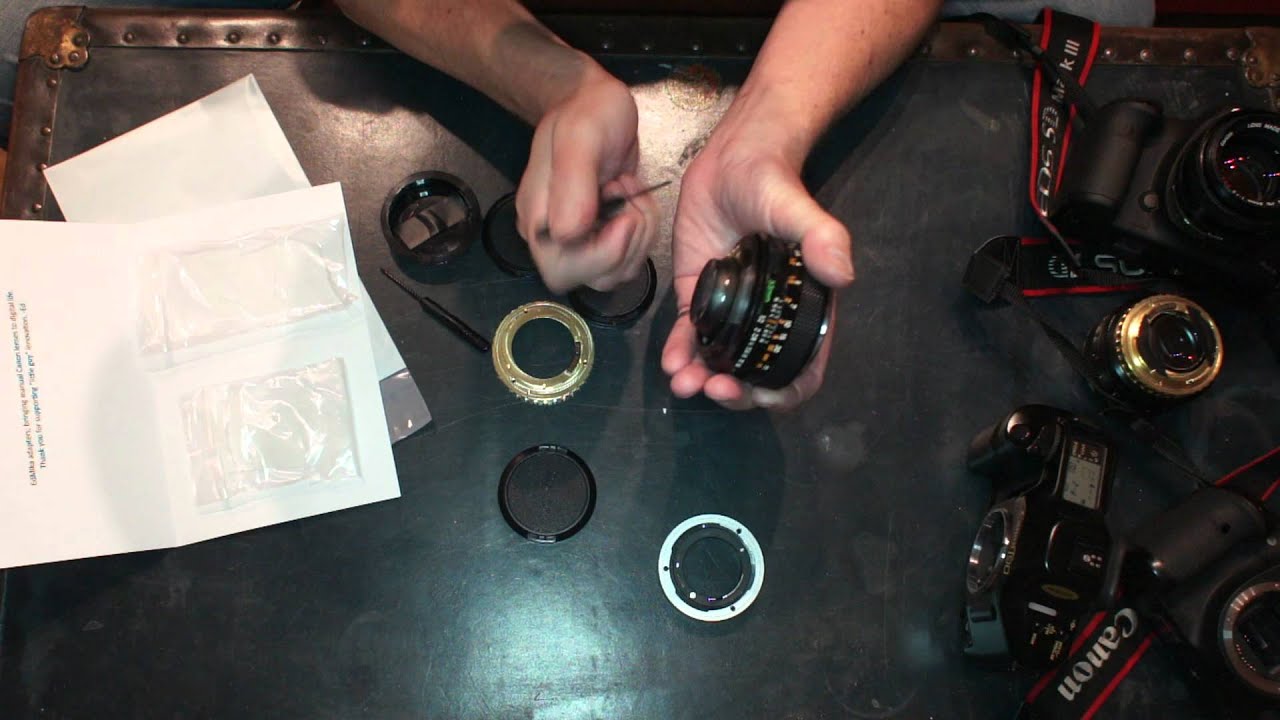 EdMika FD 55mm 1.2 Chrome Nose SSC to EOS conversion - YouTube