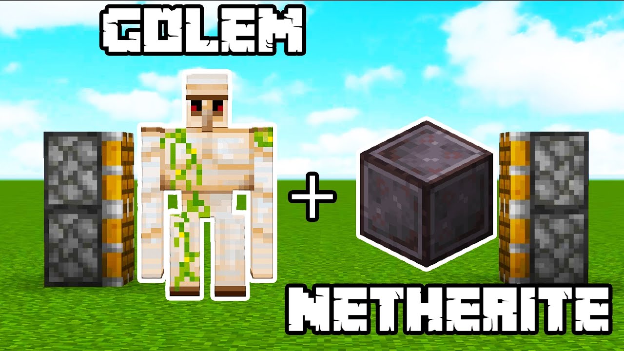 Netherite + Iron Golem = ??? - YouTube