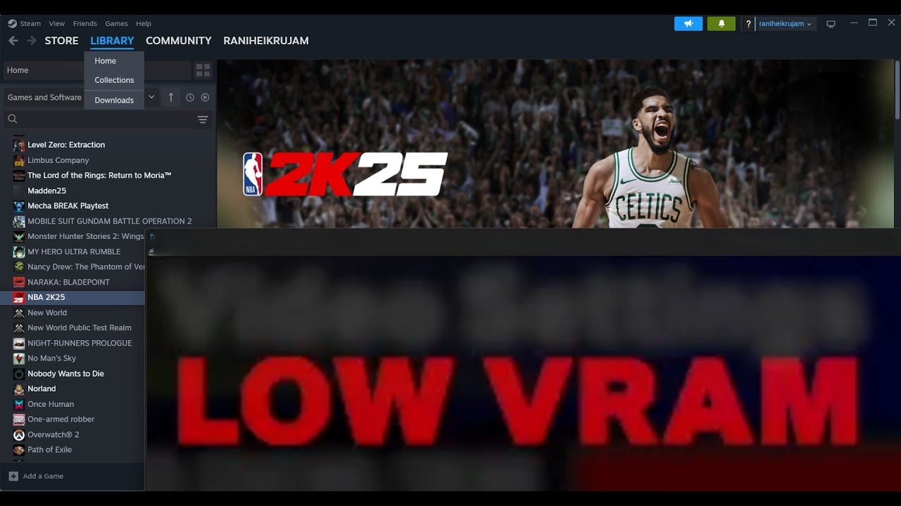 How To Fix NBA 2K25 LOW VRAM Error On PC - YouTube