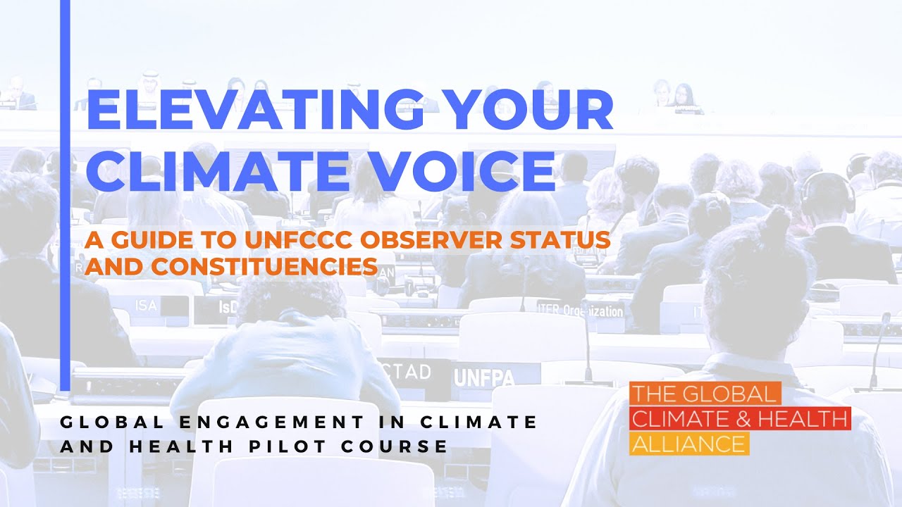Elevating Your Climate Voice: a Guide to UNFCCC Observer Status and ...