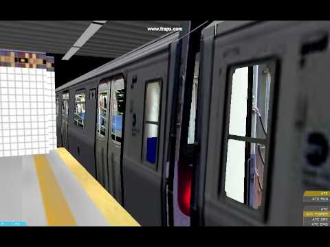 OpenBVE R143 L Train Departing Myrtle Avenue - YouTube