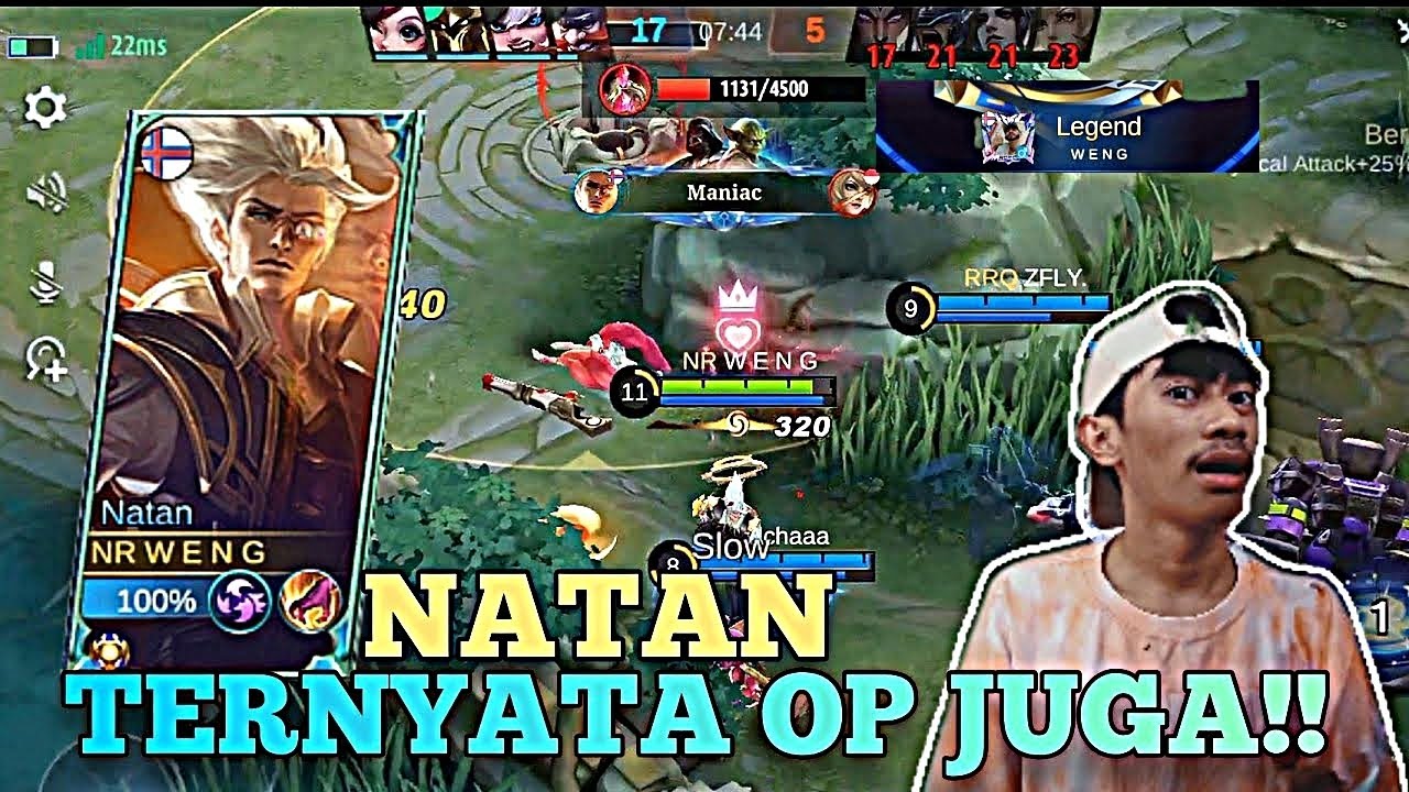 Tutorial Natan Jungler Auto Maniac Legend😱 Build Terbaru Youtube